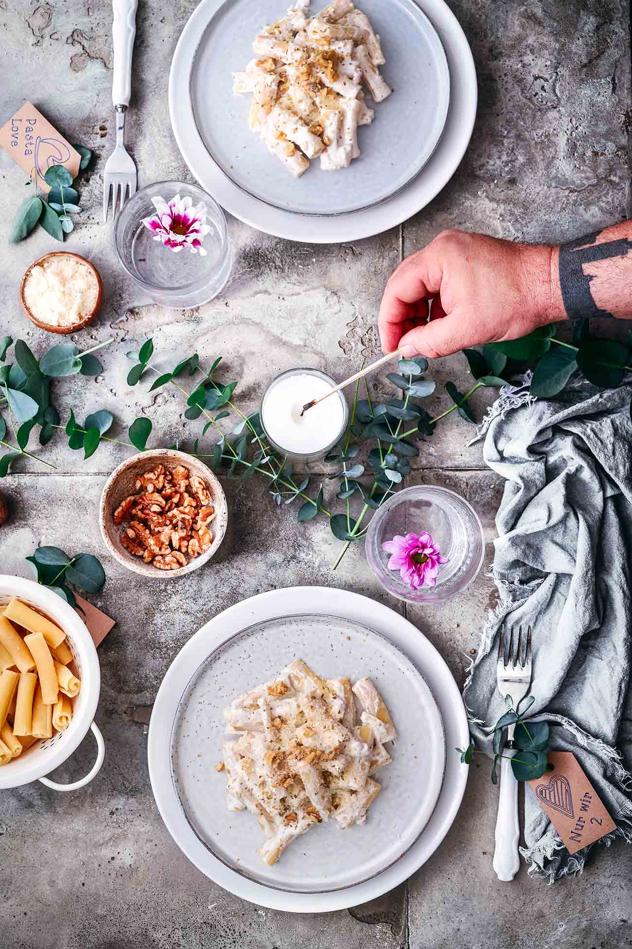 Papiri – Barilla Collezione Pasta mit weißer Pesto - Patrick Rosenthal