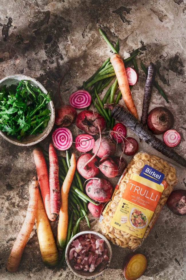 Kunterbunte One-Pot-Pasta mit Birkel´s No. 1 Trulli - Patrick Rosenthal