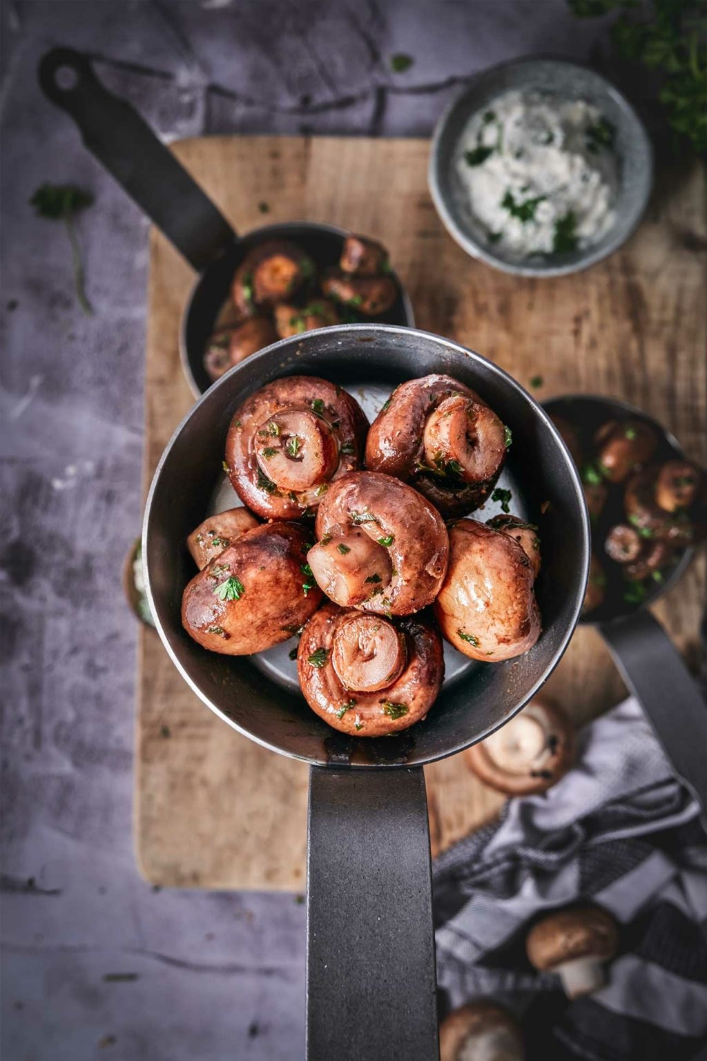 Backfisch mit Salzbrezelkruste und Champignons wie vom Weihnachtsmarkt ...
