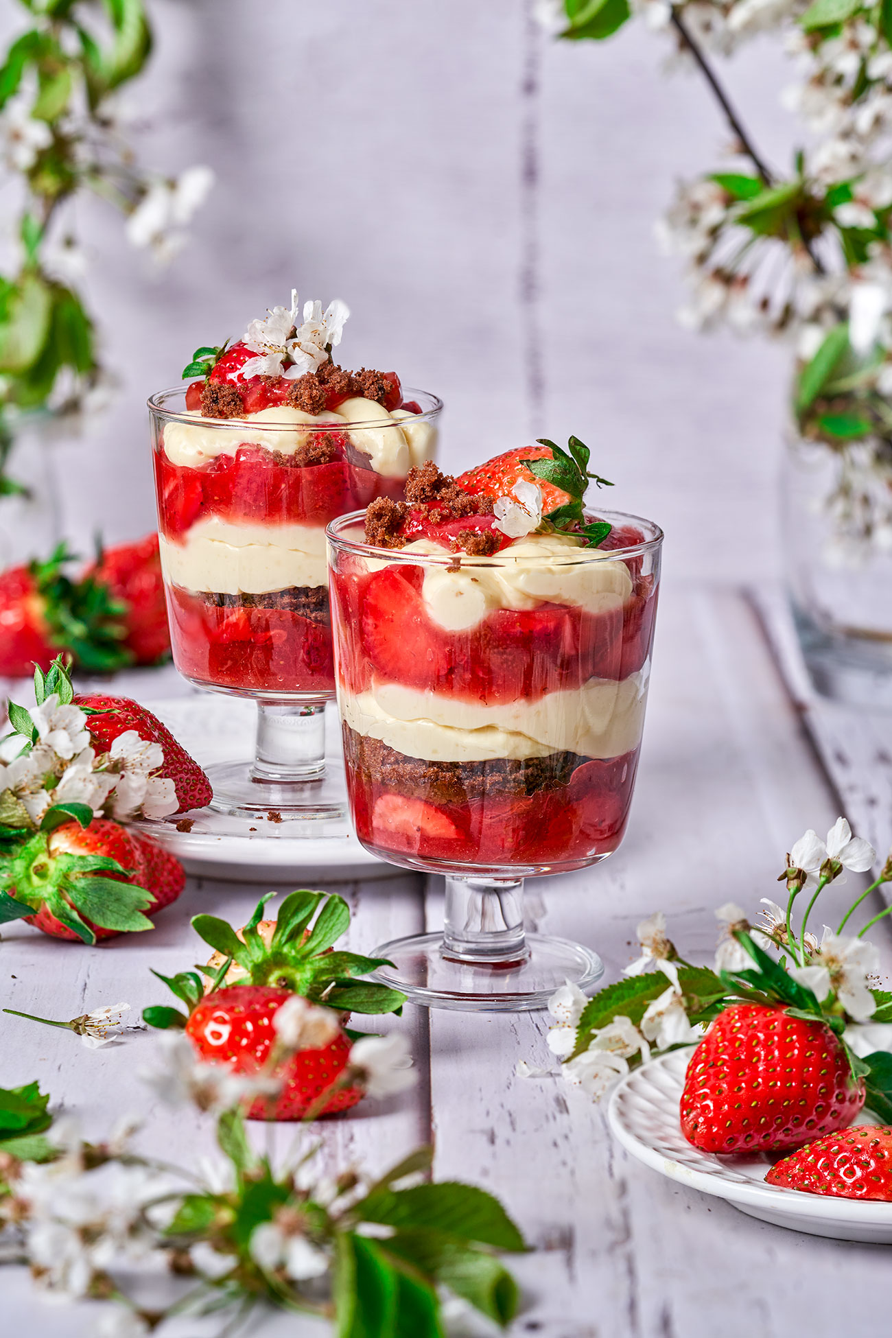 Rhabarber-Erdbeere Vanilledessert - Patrick Rosenthal